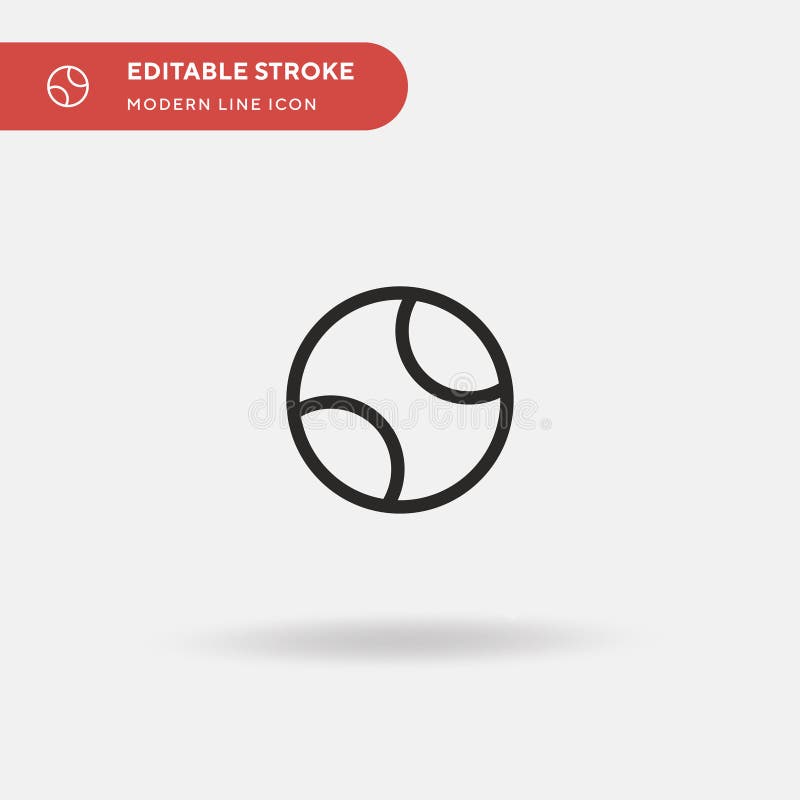 Ball Simple Vector Icon. Illustration Symbol Design Template for Web ...