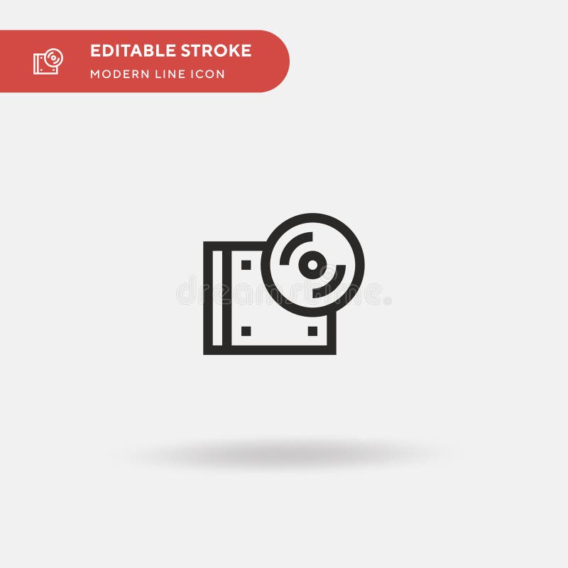Cds Simple Vector Icon. Illustration Symbol Design Template for Web ...