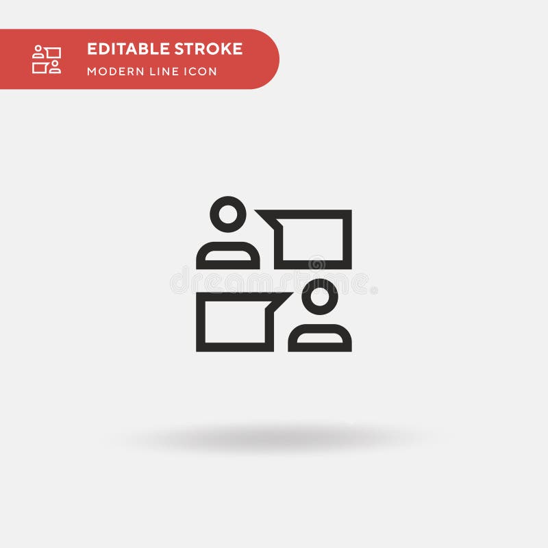 Chat Simple Vector Icon. Illustration Symbol Design Template for Web ...