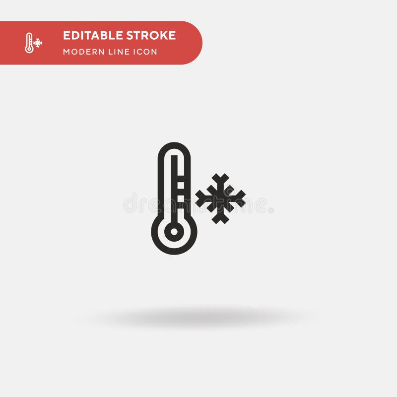 Cold Simple Vector Icon. Illustration Symbol Design Template for Web ...