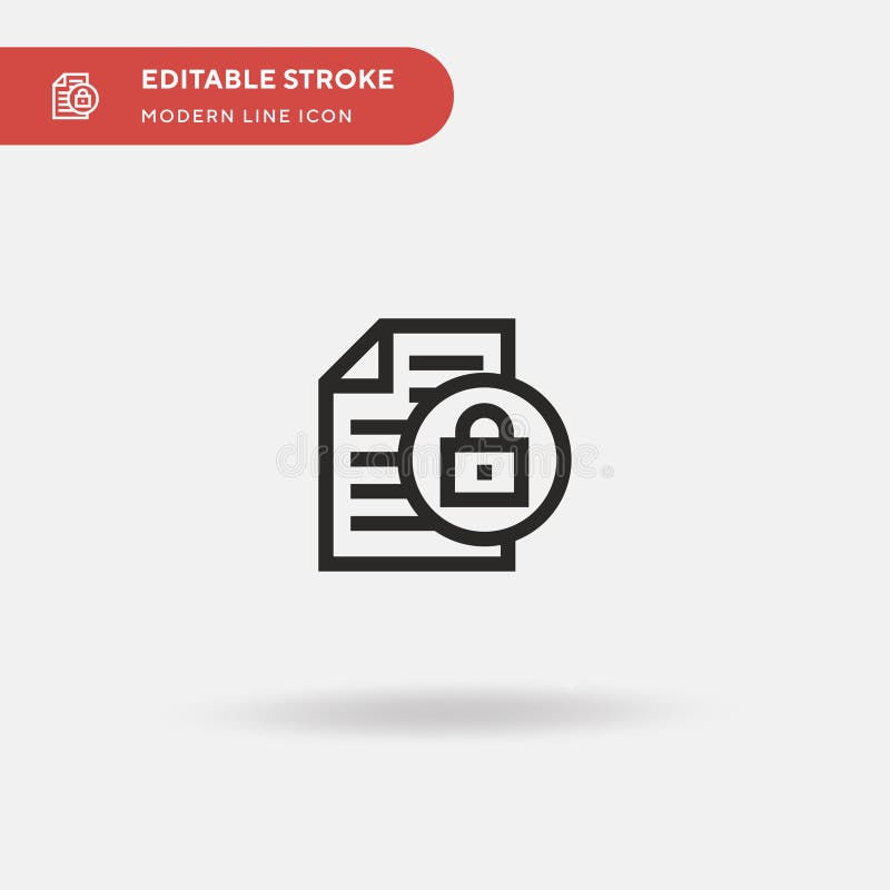 Encrypted Data Simple Vector Icon. Illustration Symbol Design Template ...