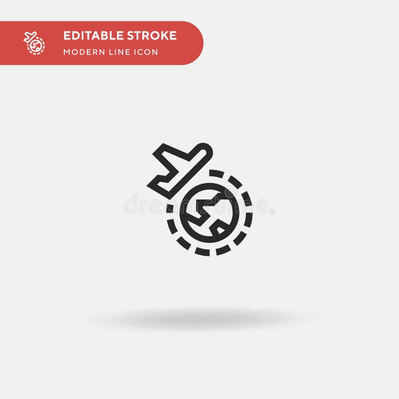 Flight Simple Vector Icon. Illustration Symbol Design Template for Web ...