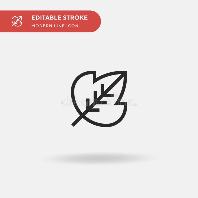 Leaf Simple Vector Icon. Illustration Symbol Design Template for Web ...