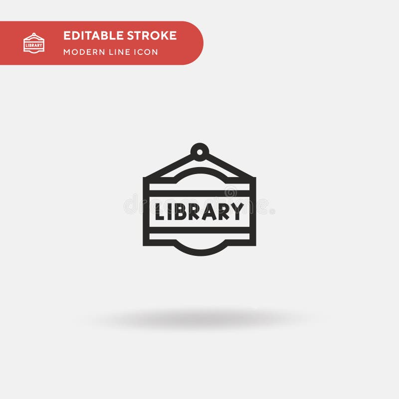 Library Simple Vector Icon. Illustration Symbol Design Template for Web ...