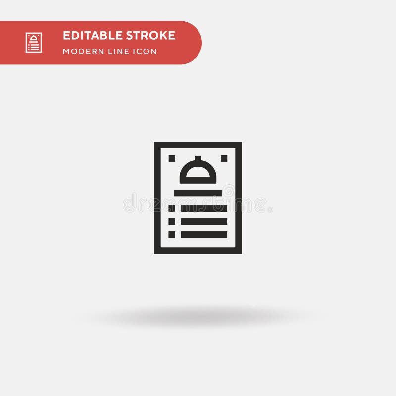 Menu Simple Vector Icon. Illustration Symbol Design Template for Web ...