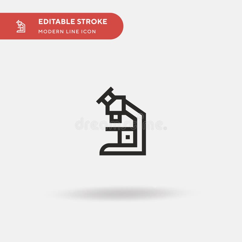 Microscope Simple Vector Icon. Illustration Symbol Design Template for ...
