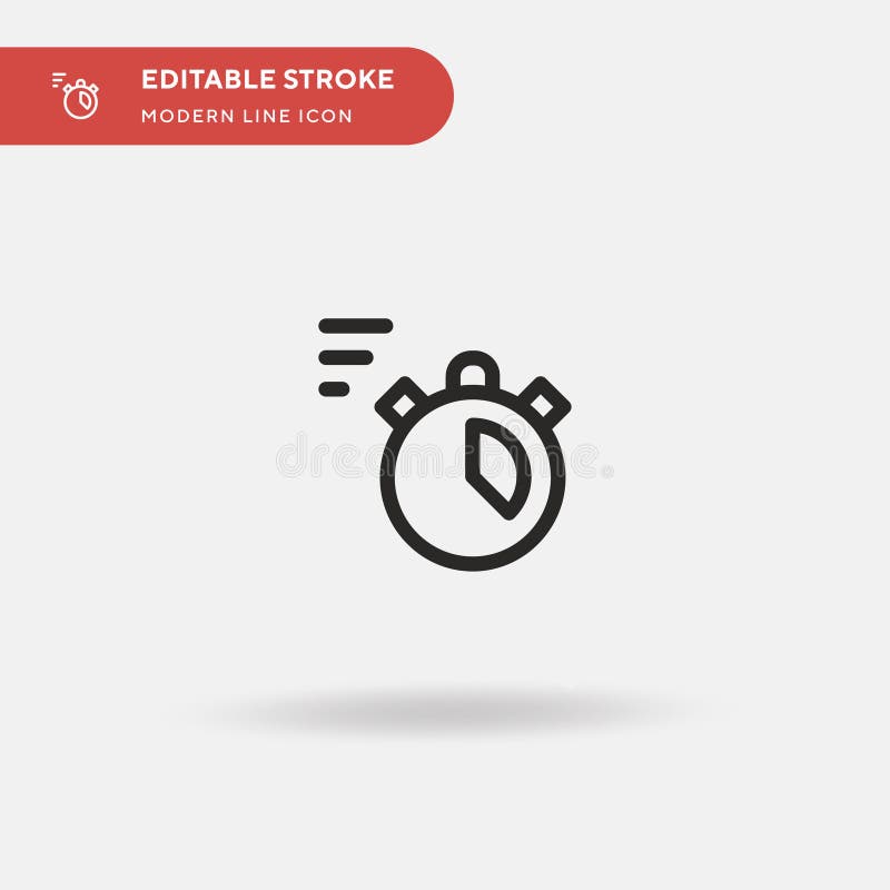 Timer Simple Vector Icon. Illustration Symbol Design Template for Web ...