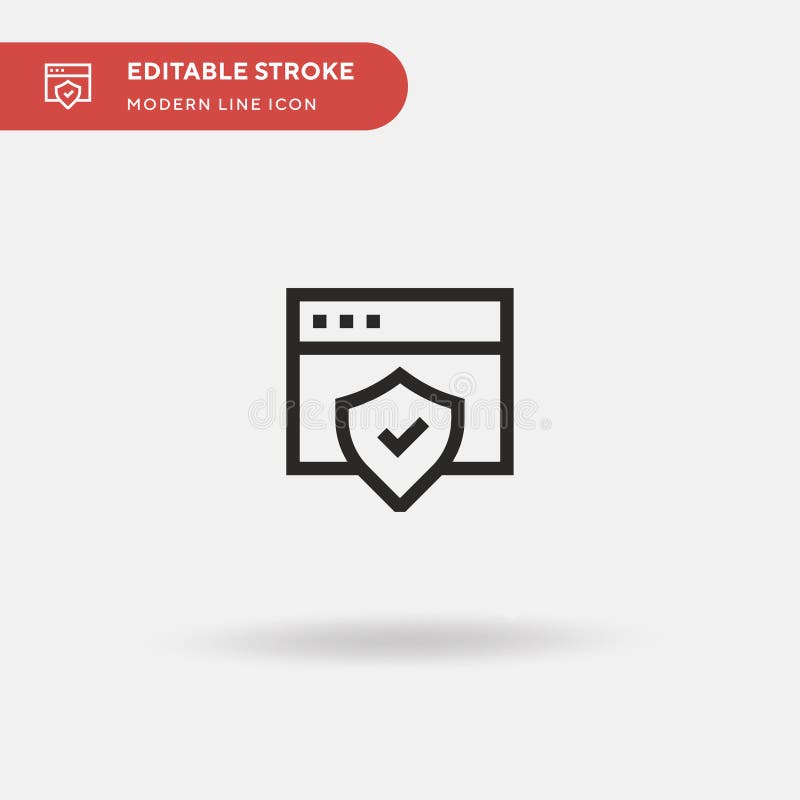 Web Security Simple Vector Icon. Illustration Symbol Design Template ...