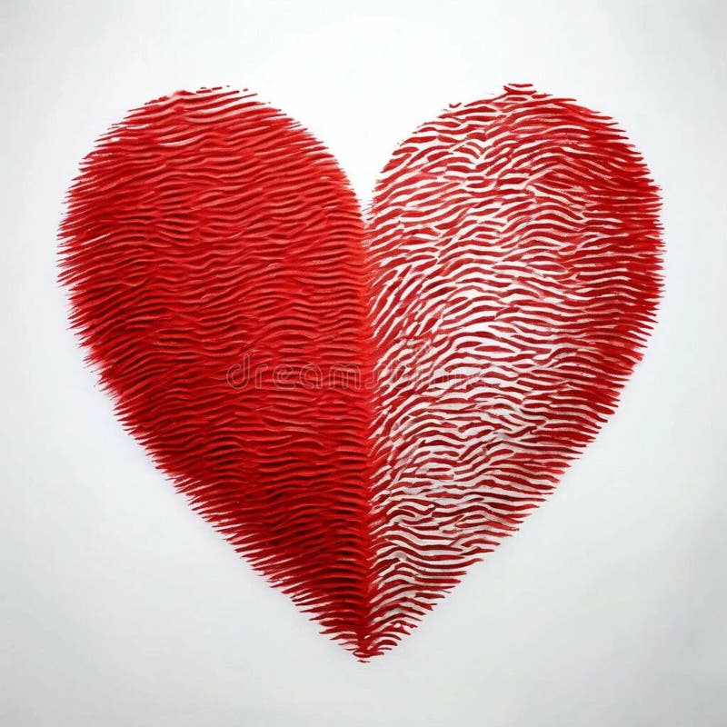 Two Different Halves of One Heart Stock Illustration - Illustration of ...