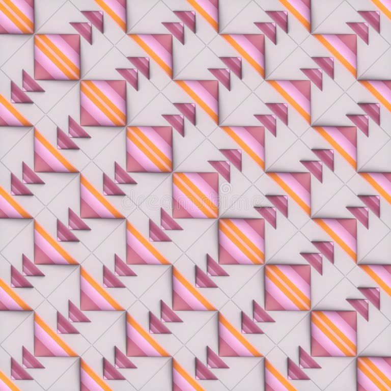 Illustration of a Symmetrical Pattern of Striped Conical Shapes with a ...