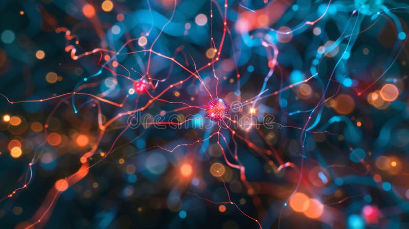 Illustration of Synaptic Connections and Neuronal Activity in an ... Illustration of Synaptic Connections and Neuronal Activity in an ...