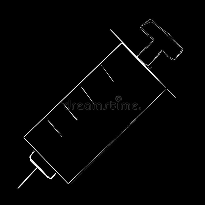 This is an Illustration of a Syringe Icon Stock Illustration ...