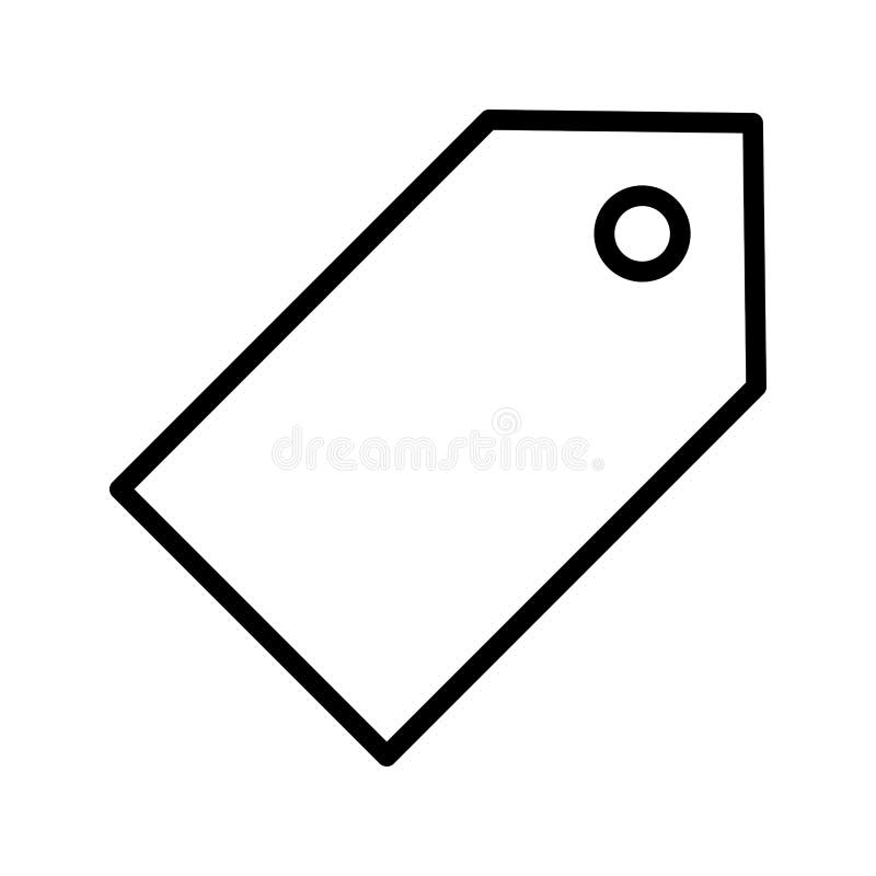 Illustration Tag Icon stock illustration. Illustration of symbol ...