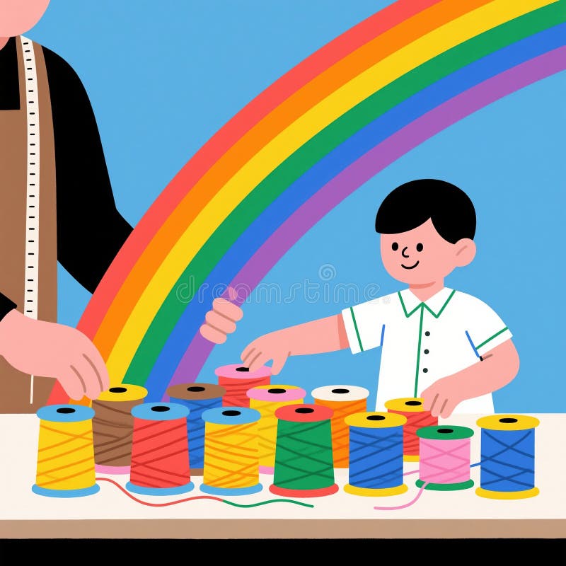 Tailor Thread Logo Design Template Stock Vector - Illustration of ...