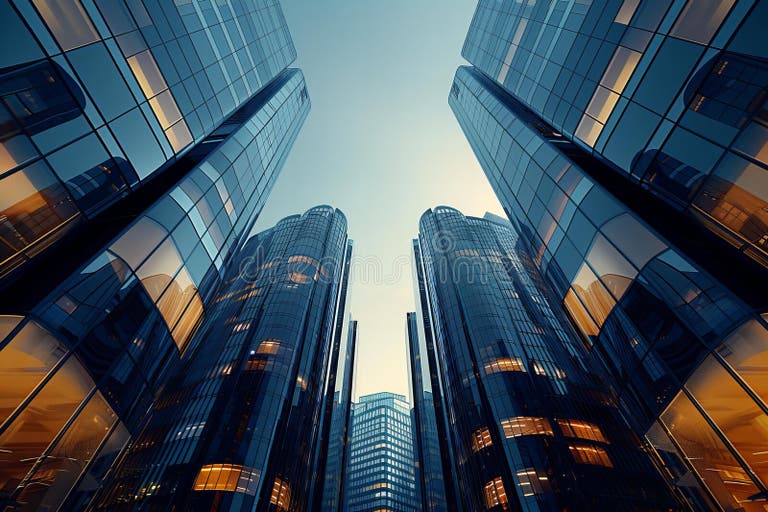 Illustration of Tall Buildings in a Building Development, High Quality ...