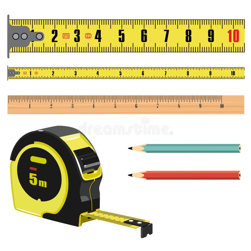 Illustration Tape Measure Length in Centimeters, Building Roulette ...