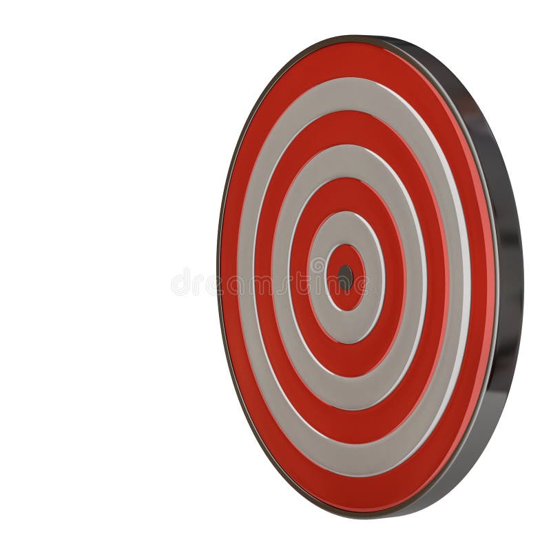 Illustration Of A Red Target With Pin Stock Vector - Illustration of ...