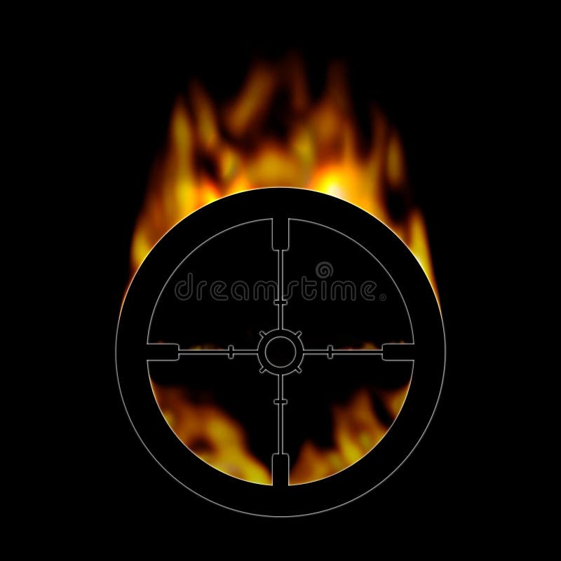 Hot Target stock illustration. Illustration of illustrated - 30255082