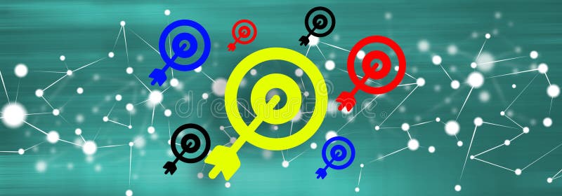 Concept of target market stock illustration. Illustration of success ... Concept of target market stock illustration. Illustration of success ...
