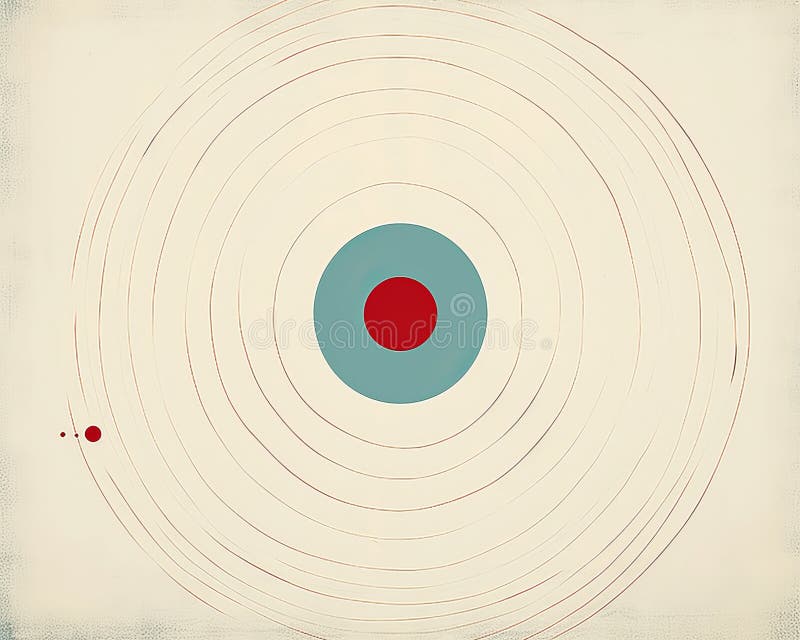 An Illustration of a Target with a Red Dot in the Center Stock ...