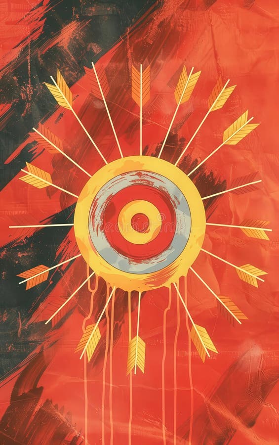 Illustration of a Target Surrounded by Arrows Hitting the Bullseye ... Illustration of a Target Surrounded by Arrows Hitting the Bullseye ...