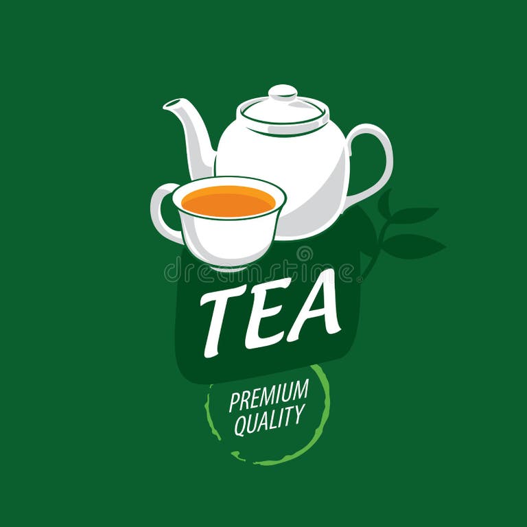Vector logo tea stock vector. Illustration of green - 126239855