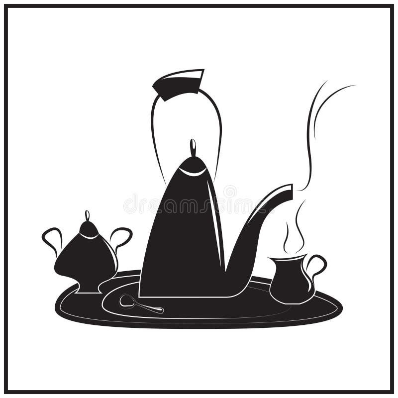 Illustration of tea-time stock vector. Illustration of food - 52557142