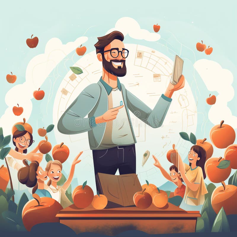 Illustration of Teachers Day Drawing Design Illustration, Generative Ai ...