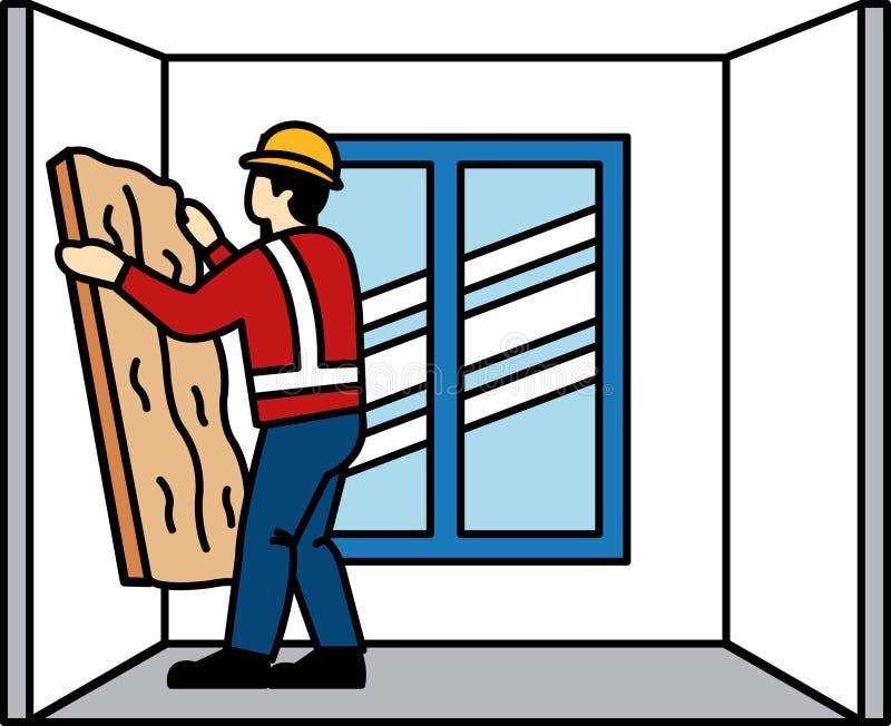 Technician Laying Insulation Stock Illustrations – 9 Technician Laying ...