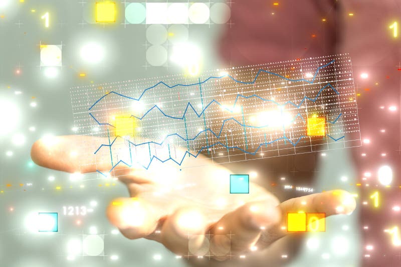 Illustration of Technological Development - a Global Network Connecting ...