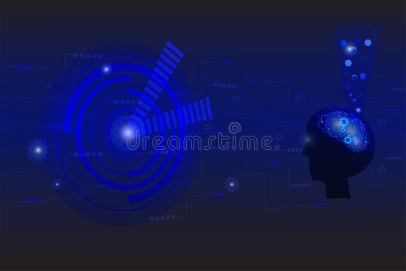 Design Technology with Brain System. Stock Vector - Illustration of ...