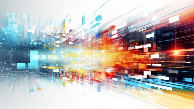 Creative Technology Backdrop Illustrating Dynamic and Integrated ...