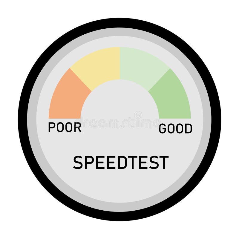 Illustration Template of Internet Speedometer To Check Internet Speed ...