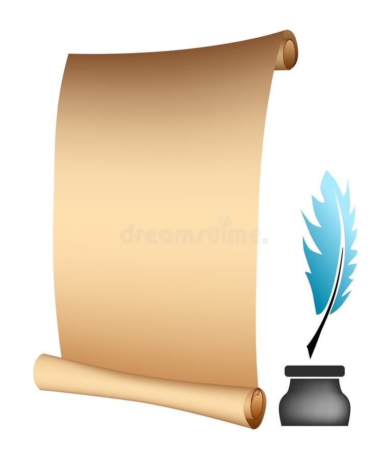 The poem sign stock vector. Illustration of parchment - 99372157