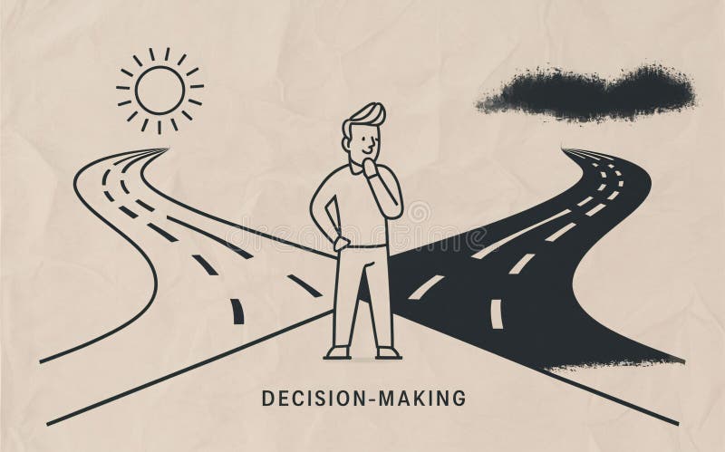 Decision making stock illustration. Illustration of solution - 317746560