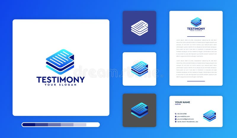 Illustration of Testimony Logo Design Stock Vector - Illustration of ...