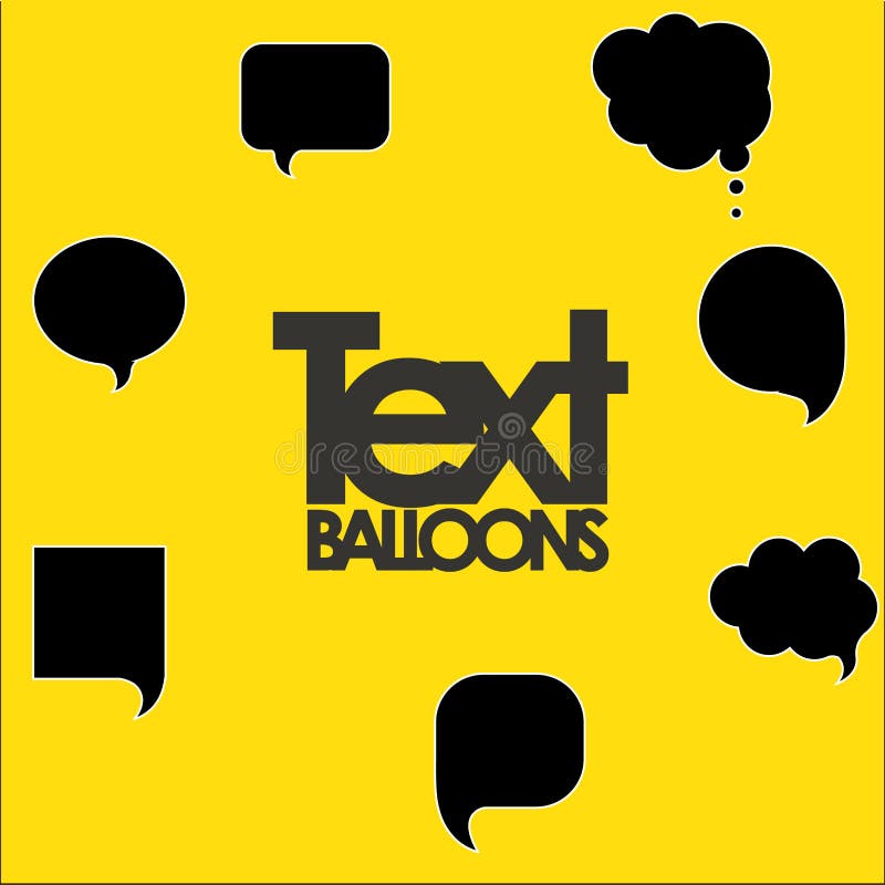 Text balloons stock vector. Illustration of chatting - 36079165