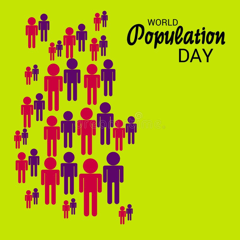World Population Day. stock illustration. Illustration of life - 119545747