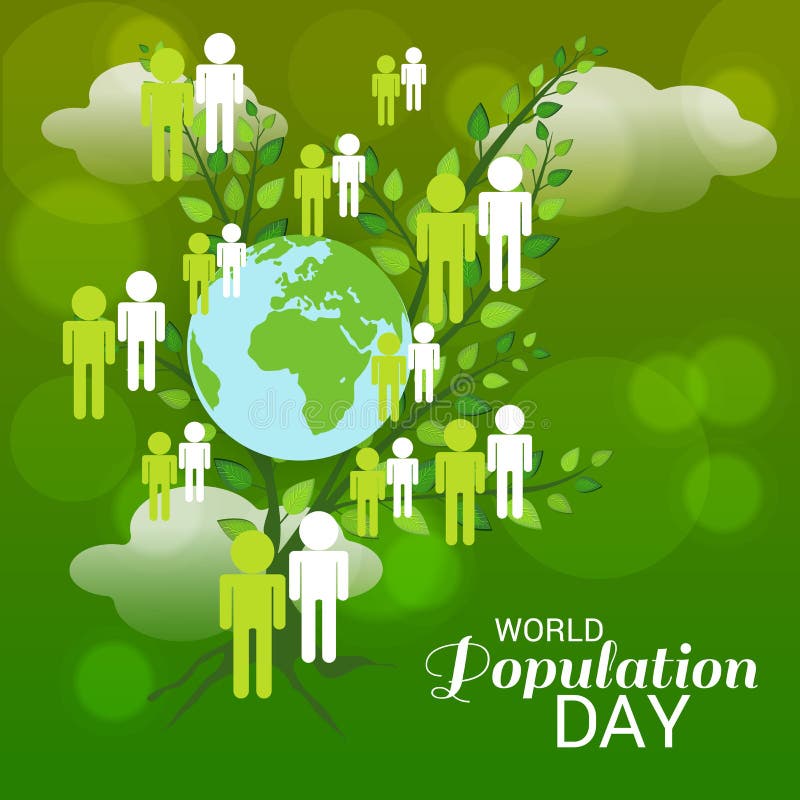 World Population Day. stock illustration. Illustration of poster ...