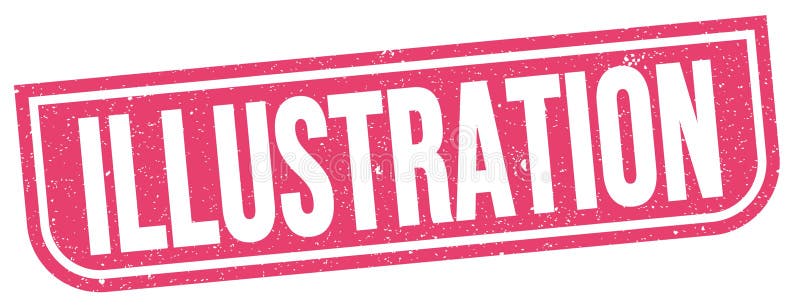 ILLUSTRATION Text Written on Pink Stamp Sign Stock Illustration ...