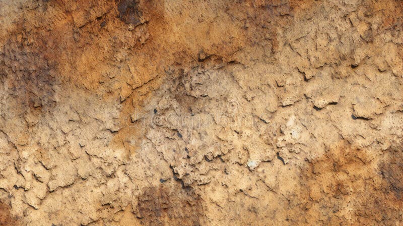 Texture of Old Rustic Wall Covered with Brown Stucco Stock Illustration ...
