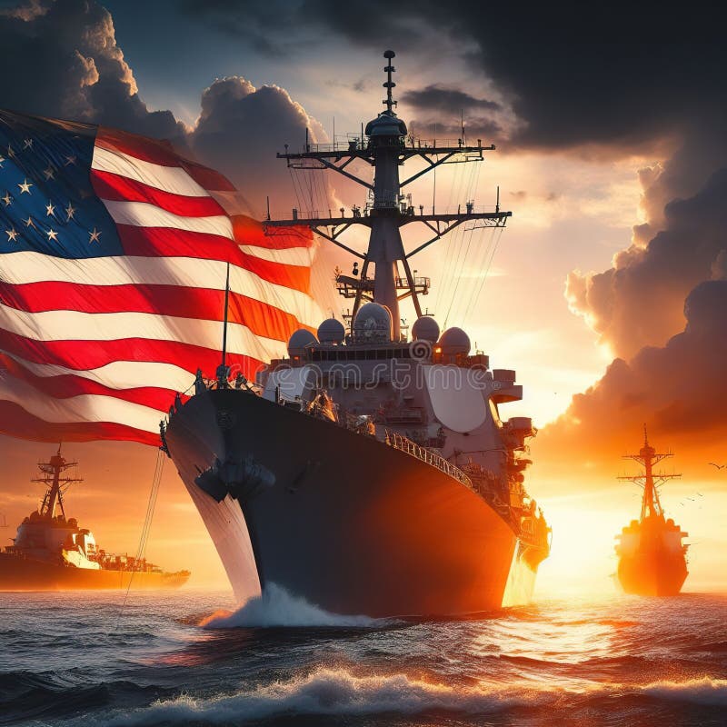 Illustration on the Theme of the Army and War. Generative AI Stock ...