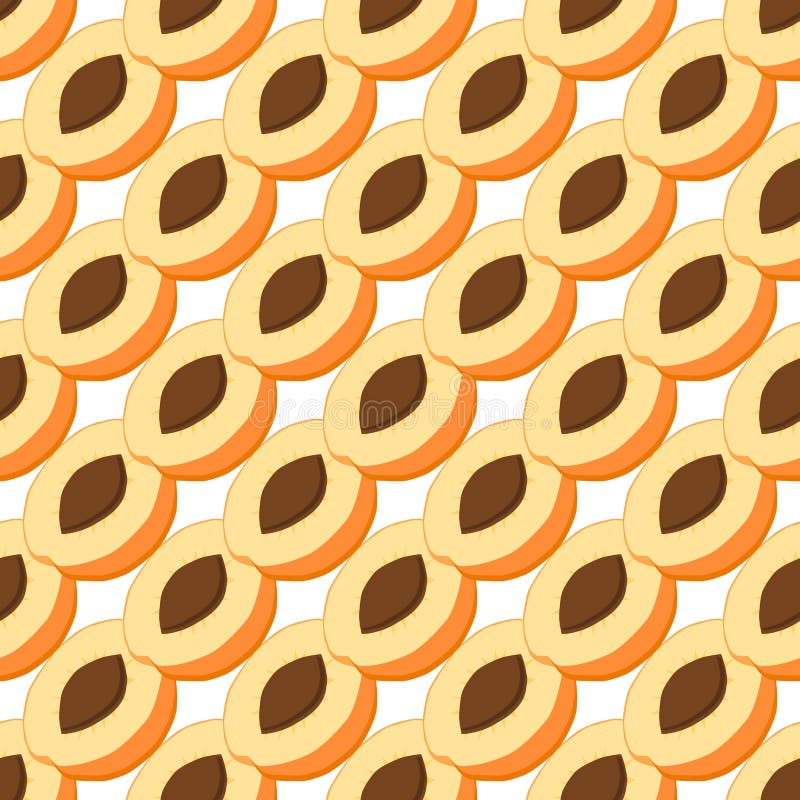 Illustration on Theme Big Colored Seamless Apricot Stock Vector ...