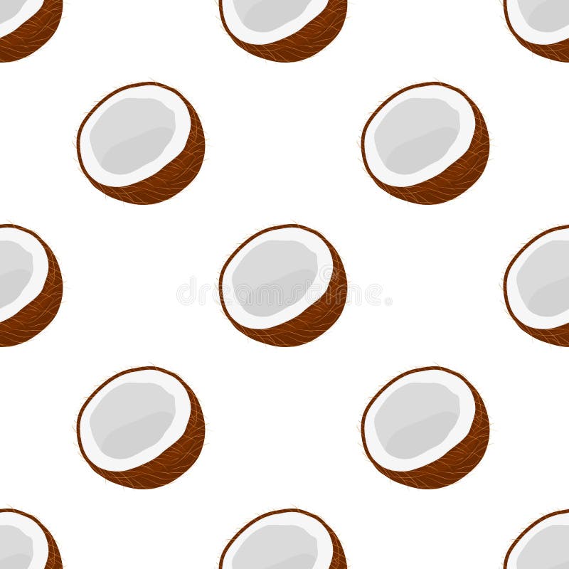 Seamless coconut leaves stock vector. Illustration of forest - 28722113