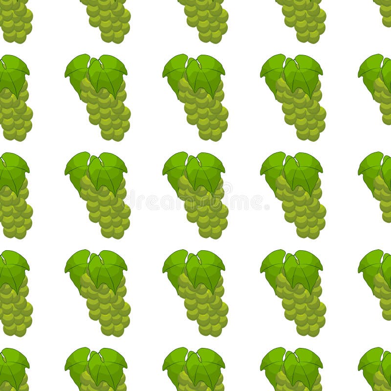 Illustration on Theme Big Colored Seamless Grape Stock Vector ...