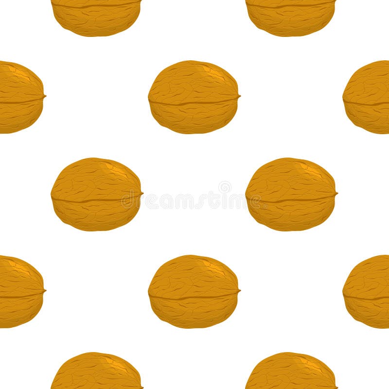 Illustration on Theme Big Pattern Identical Types Walnut Stock Vector ...