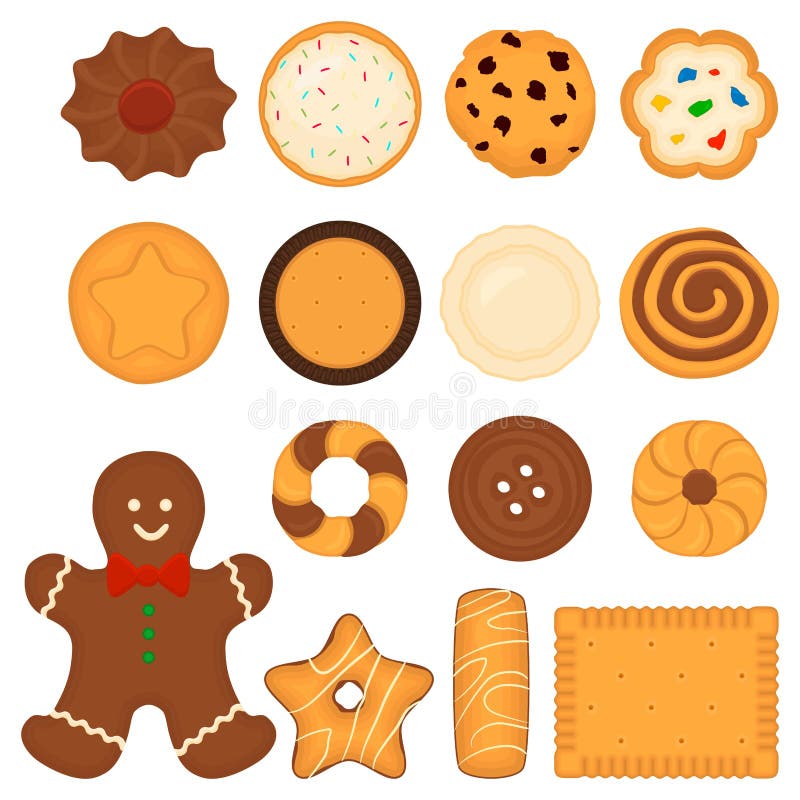 Illustration on Theme Big Set Different Biscuit, Kit Colorful Pastry ... Illustration on Theme Big Set Different Biscuit, Kit Colorful Pastry ...