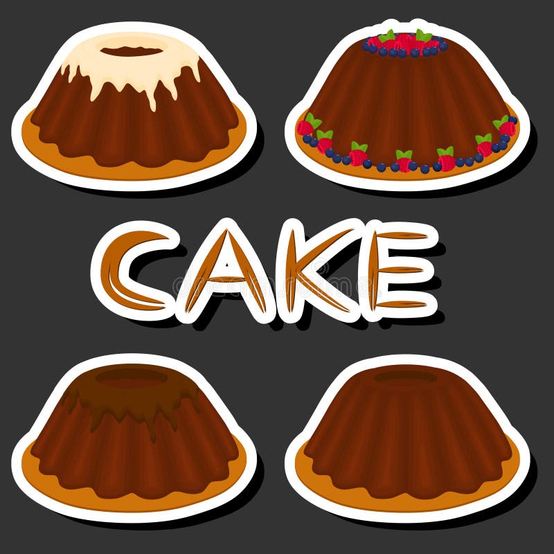 Illustration on Theme Big Set Different Types Dessert Sweet Berry Cake ... Illustration on Theme Big Set Different Types Dessert Sweet Berry Cake ...
