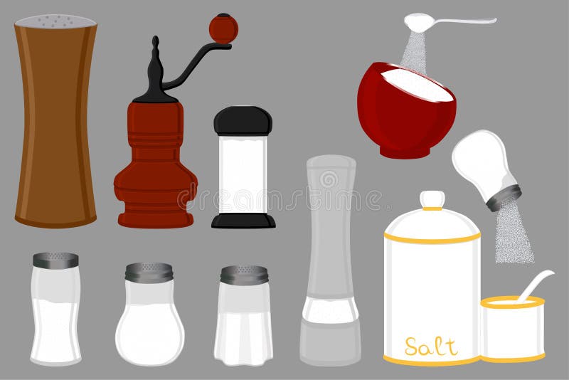 Different Types Salt Stock Illustrations – 73 Different Types Salt ...