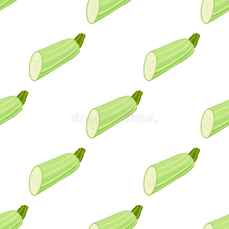 Illustration on Theme of Bright Pattern Zucchini Stock Vector ...